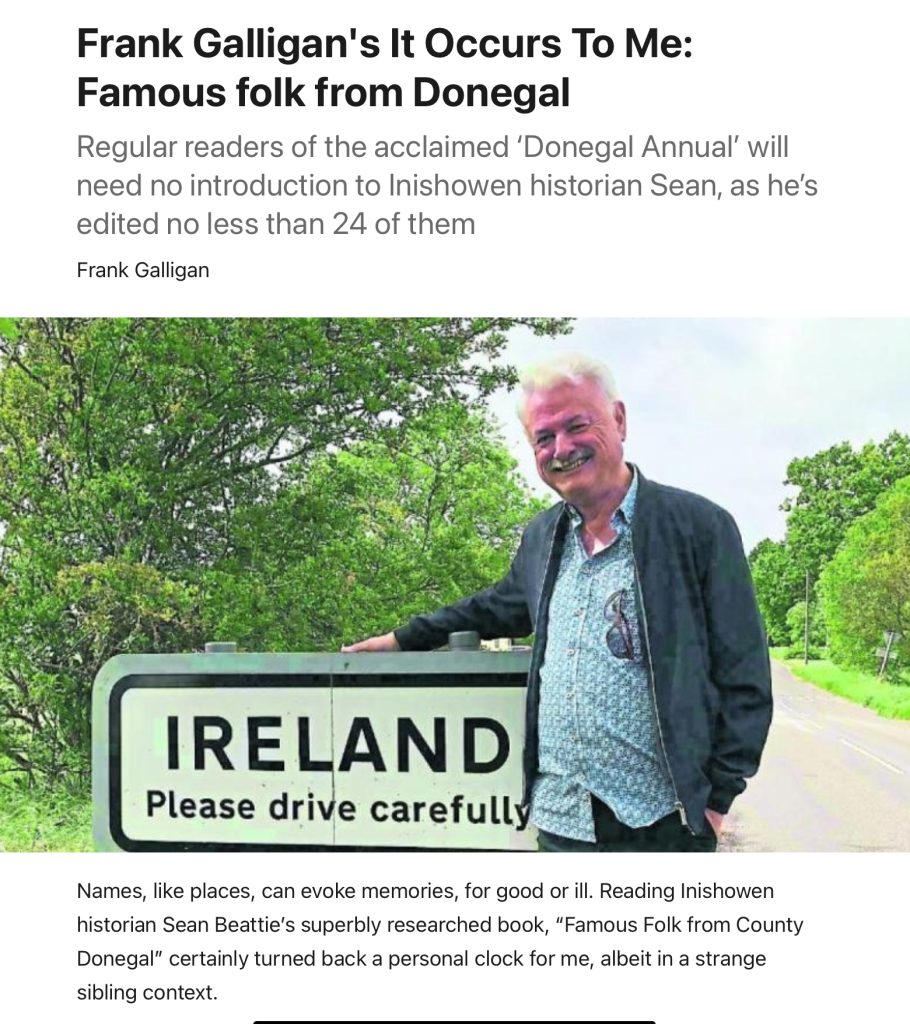 Famous Folk from County Donegal - County Donegal Historical Society